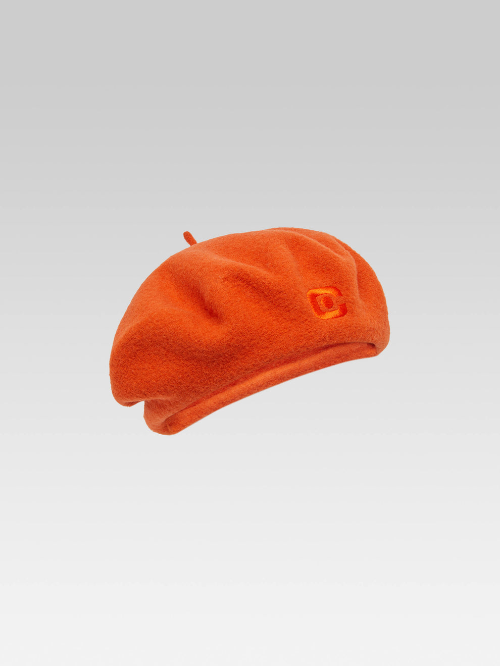 Beret - Pumpkin wool with C logo | Carel Paris