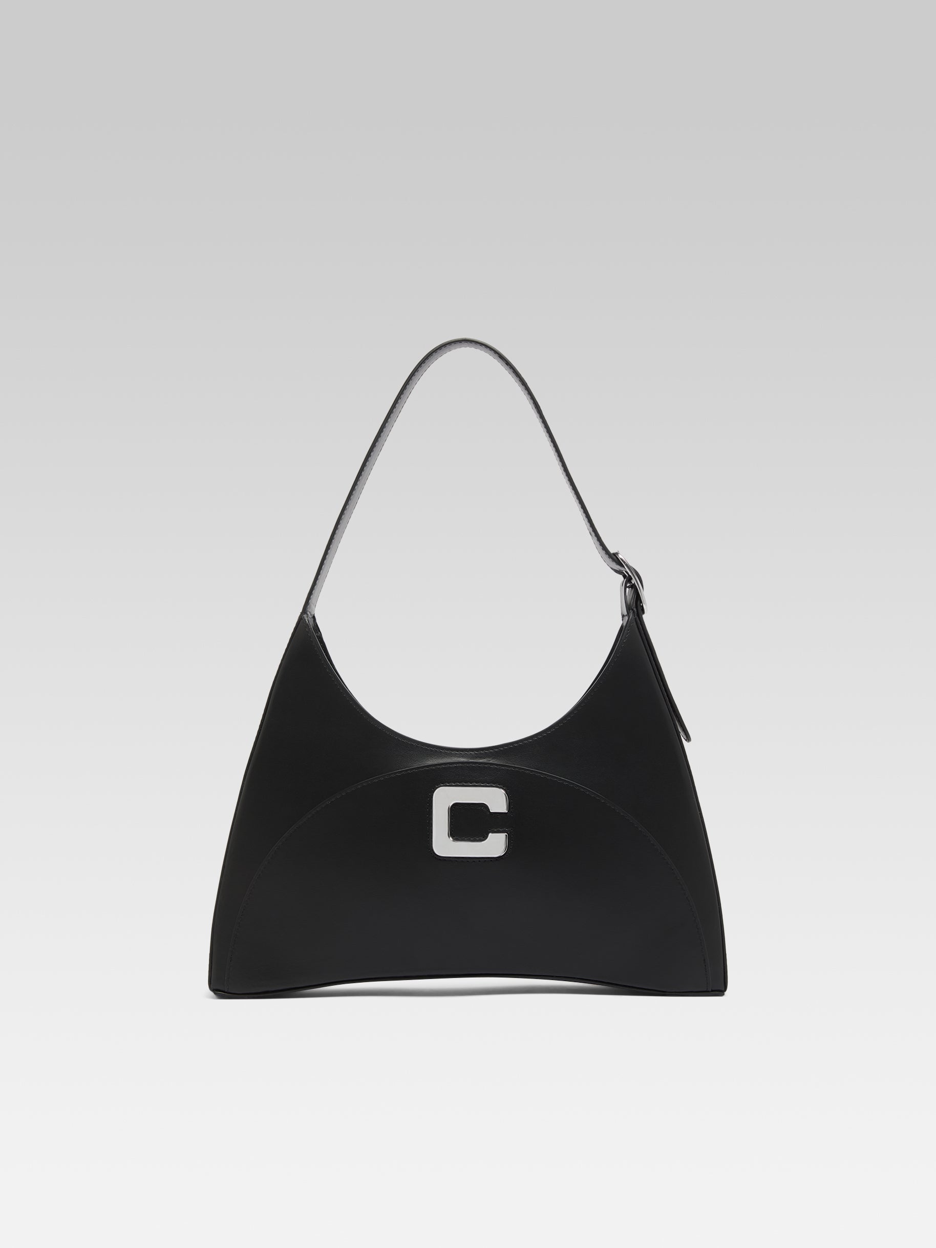 Concorde - Black leather shoulder bag | Carel Paris